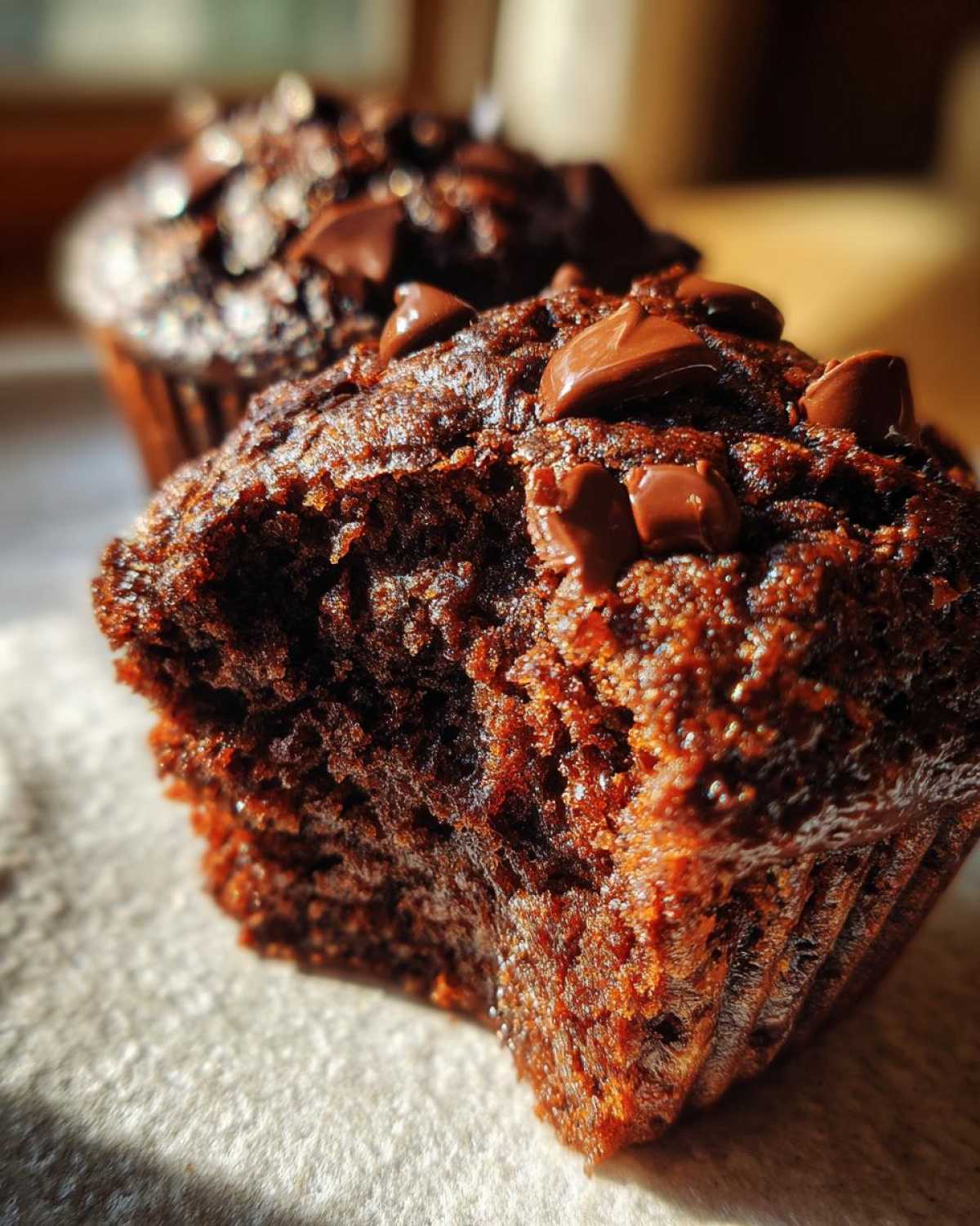 Decadent Double Chocolate Chip Muffins: 1 Blissful Batch - Whisk Daily