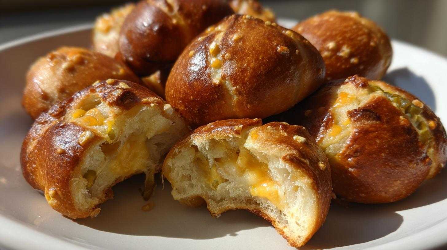 Glorious Cheddar Jalapeño Pretzel Bites: 1 Pub Snack - Whisk Daily