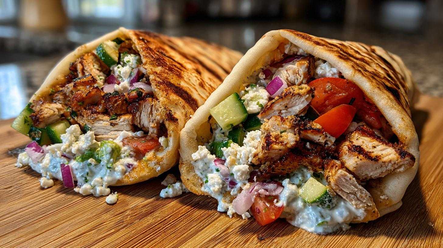 Amaya's 5 Amazing Greek Chicken Gyro Pitas - Whisk Daily